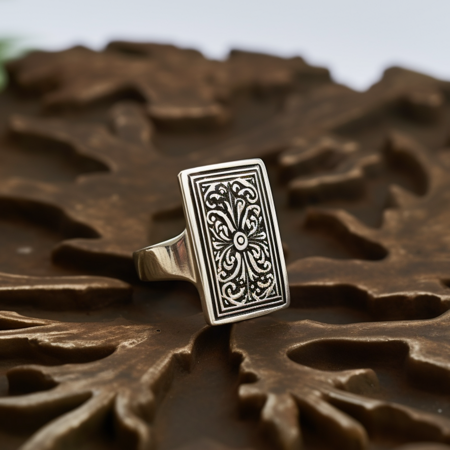 Mexican Art Ring For Men | Handcrafted Guanajuato Silver Ring ...